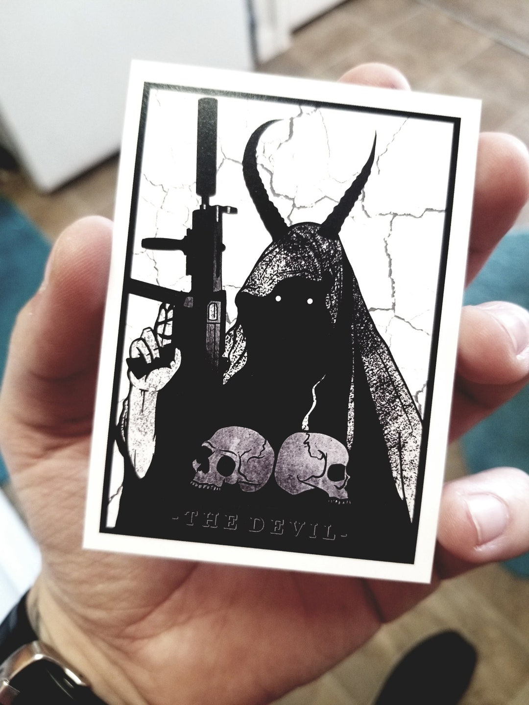 Dark Tarot Card Series - the Devil - Dark Art, Gothic, Creepy, Military ...