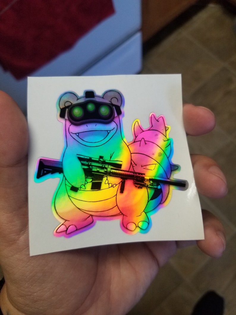 Tactical Bro Propaganda Holographic Sticker - Etsy
