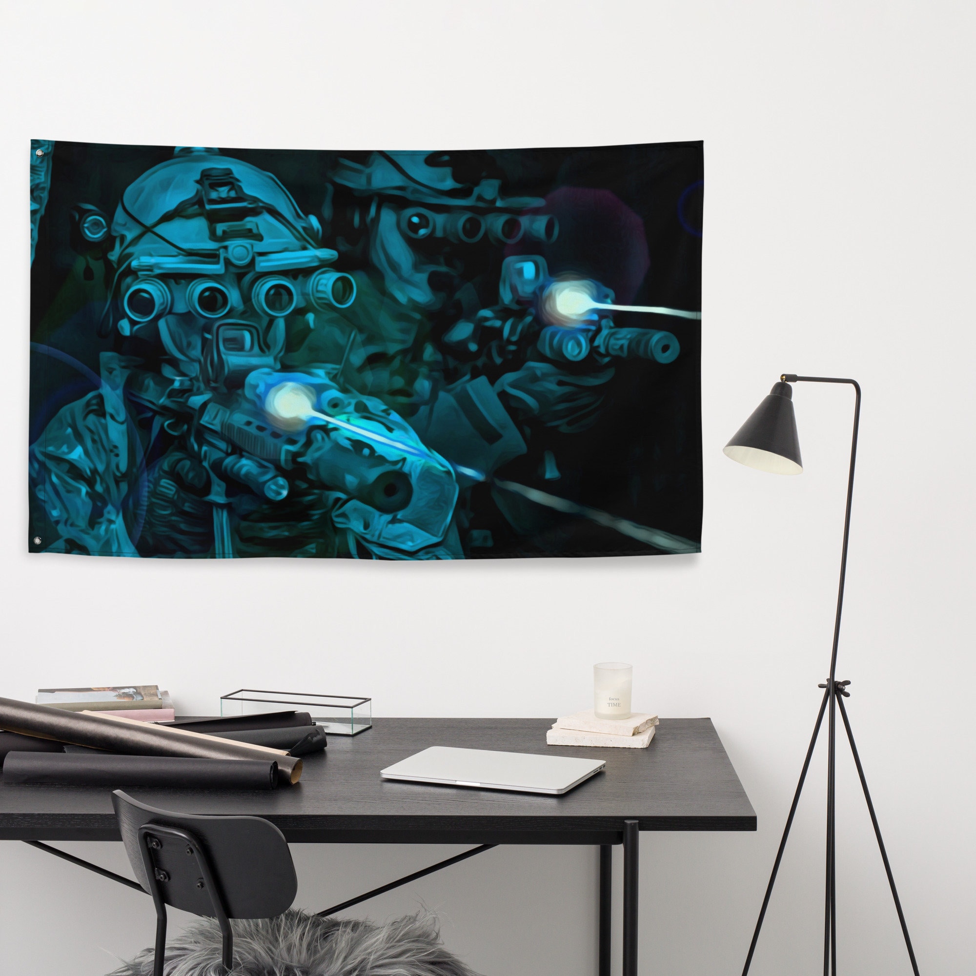 Tactical, Dark Art, Wall Art, Night Vision, Tapestry Flag, Gift for Him ...