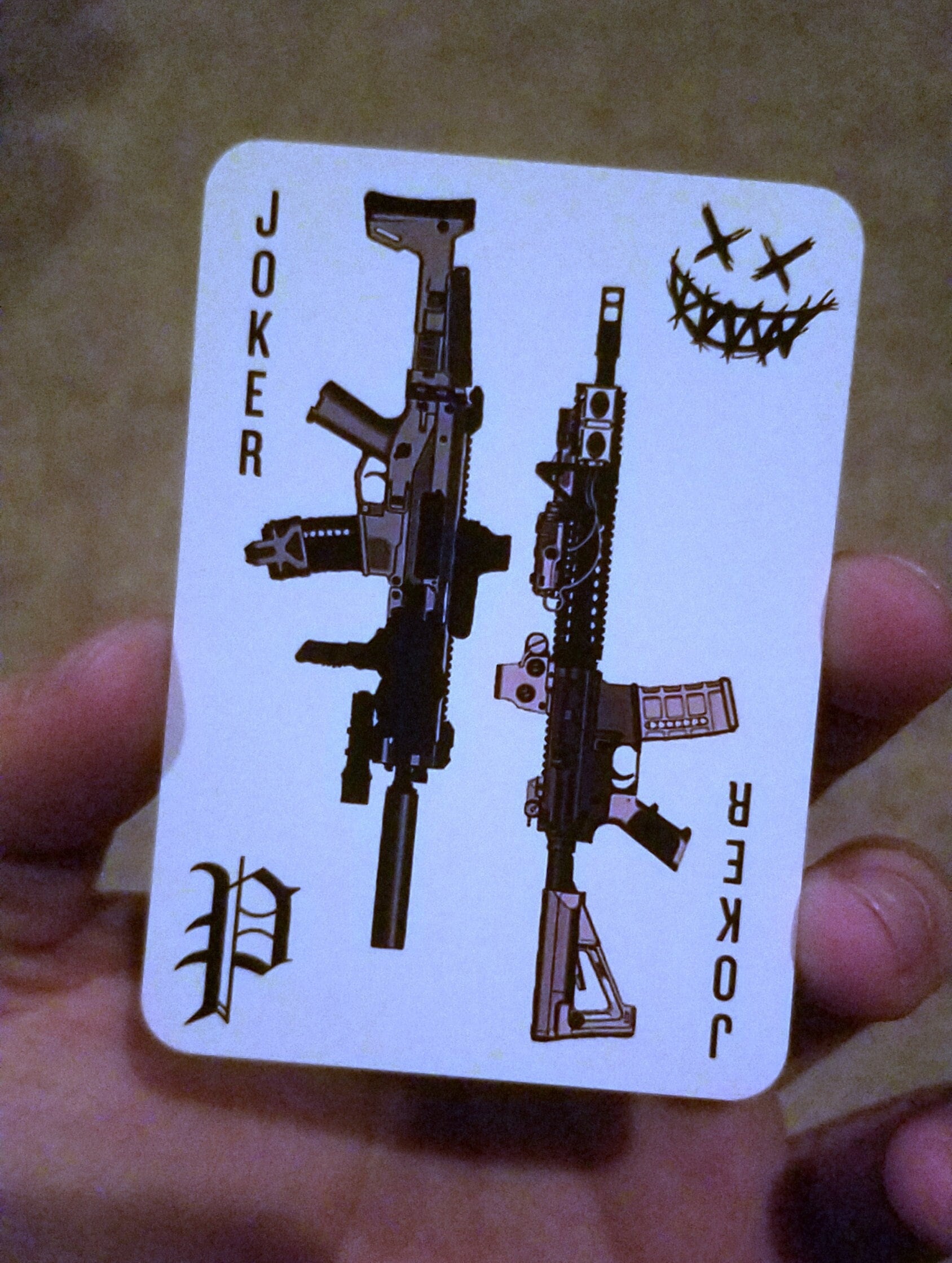 Operator's Joker Playing Card - Military Style Joker Card - Veteran ...
