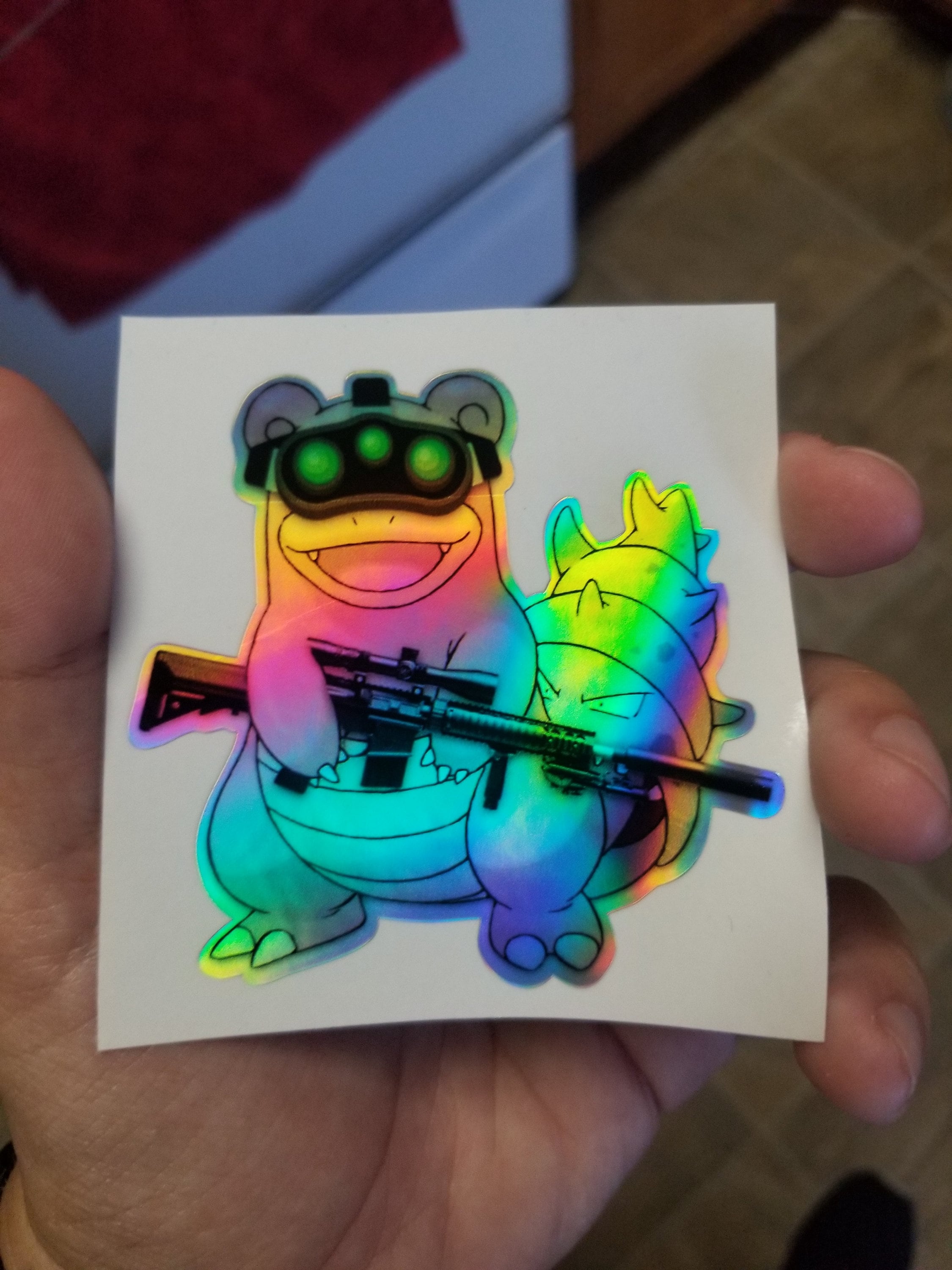 Tactical Bro Propaganda Holographic Sticker - Etsy