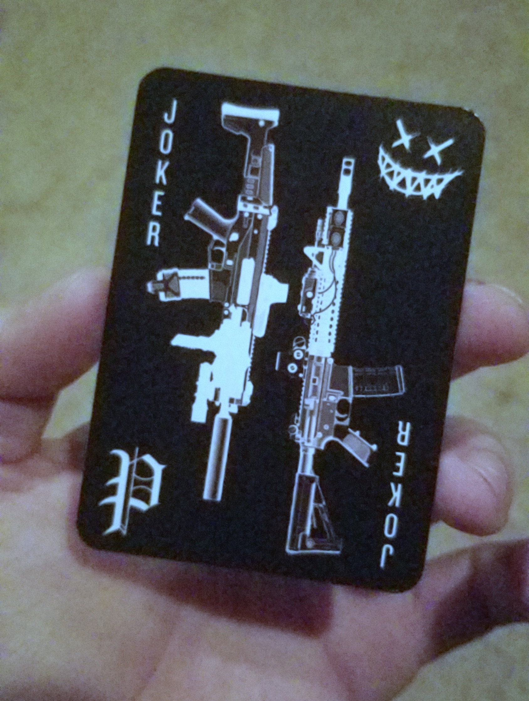 Operator's Joker Playing Card - Military Style Joker Card - Veteran ...