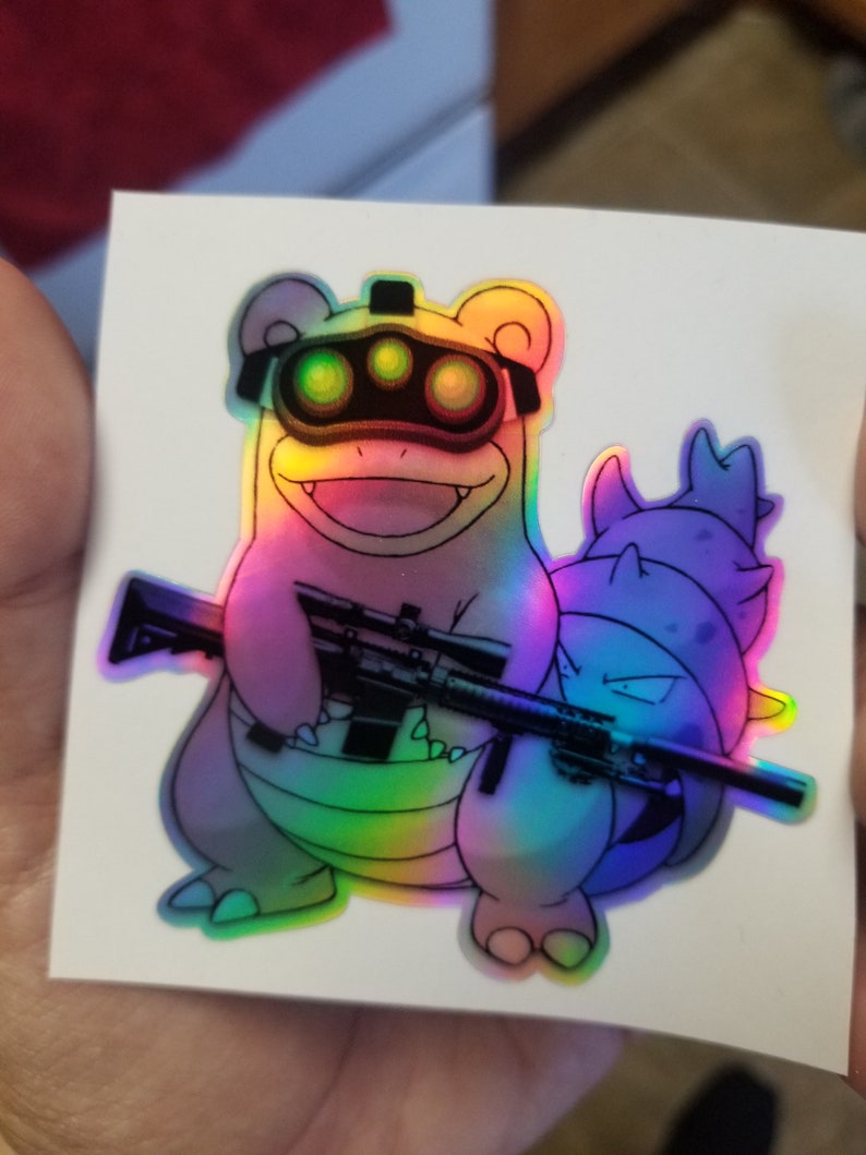 Tactical Bro Propaganda Holographic Sticker - Etsy