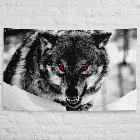 Alpha Wolf Black And White