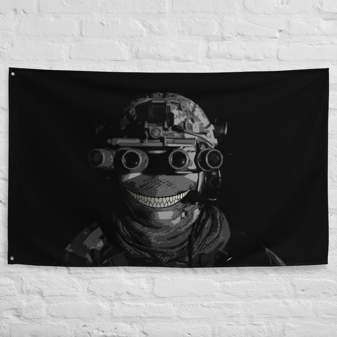 Tactical, Dark Art, Wall Art, Night Vision, Tapestry Flag, Gift for Him ...