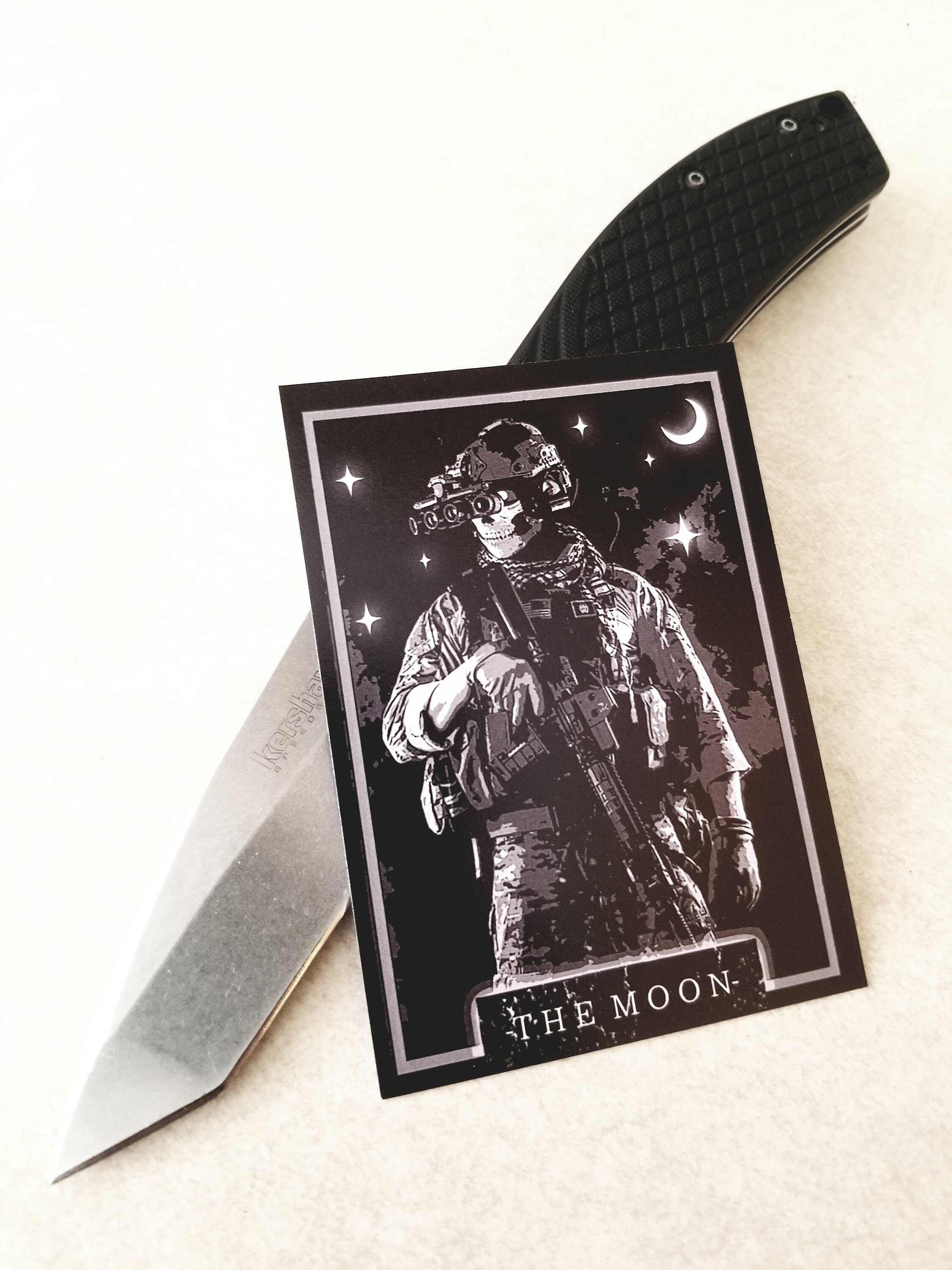 Great Gift for Him, Veterans, the Moon Tarot Card, Night Vision ...