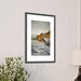 Original Watercolour Cityscape Painting Rainy Grey Roofs Brick Houses ...