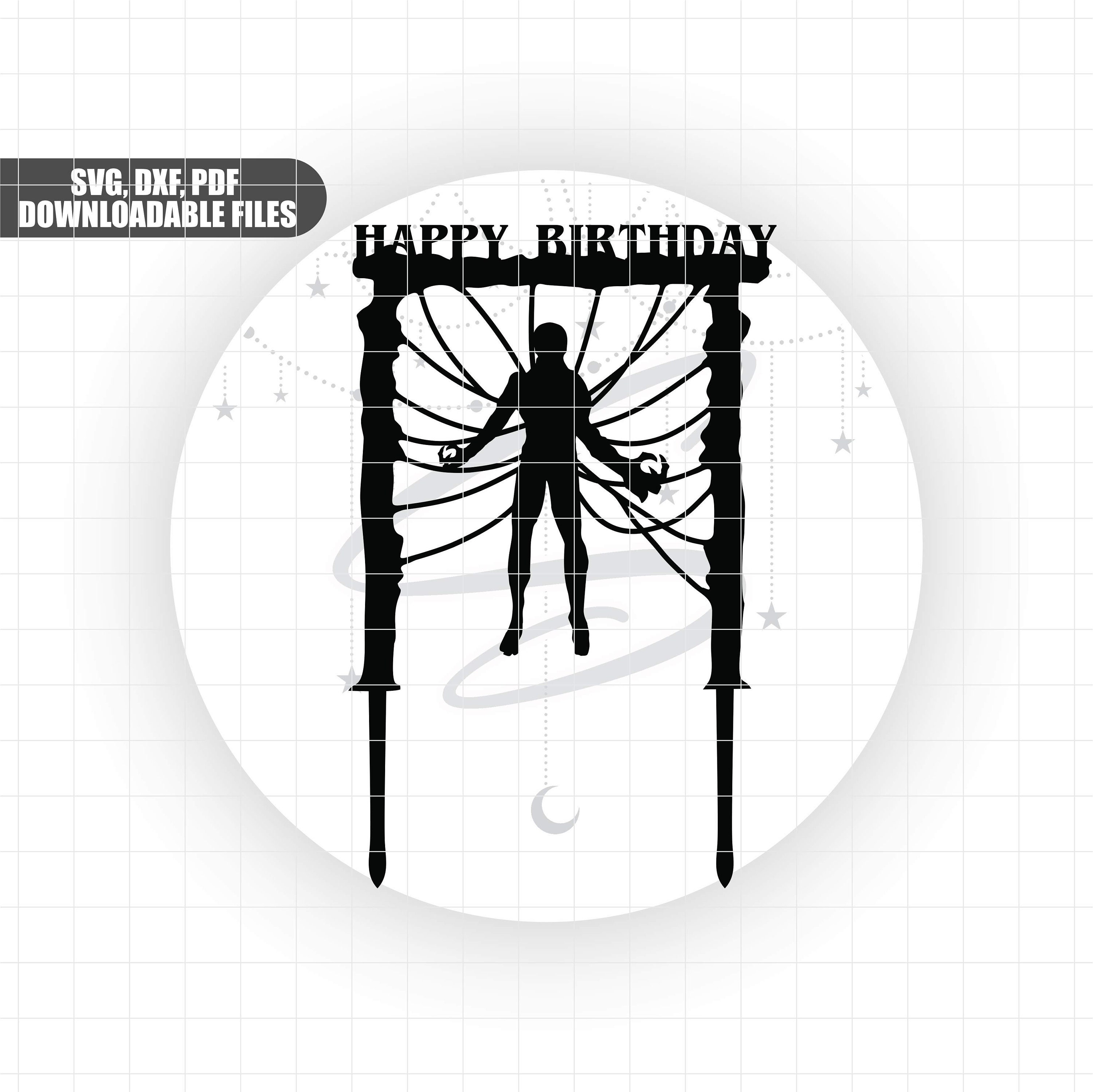 Vecna Stanger Things Topper, Personalize, Cake Topper SVG File ...