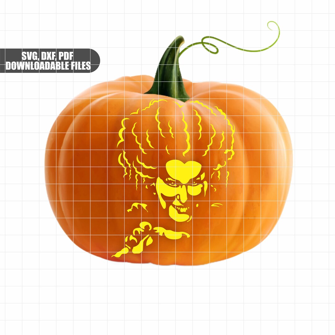 Hocus Pocus Winifred Sanderson SVG, Pumpkin ,printable Jack O Lantern ...