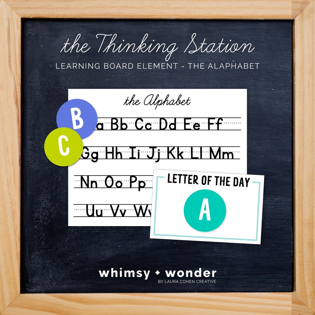 The Thinking Station: the Alphabet, Homeschool Board, Preschool ...