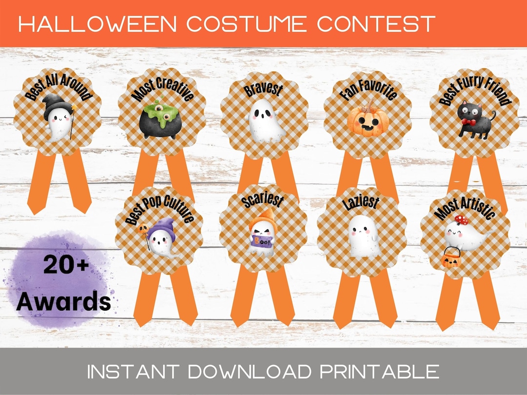 Halloween Costume Contest Awards, Halloween Costume Contest Ribbons ...