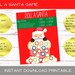 Printable Christmas Game, Roll a Santa Printable Game - Etsy