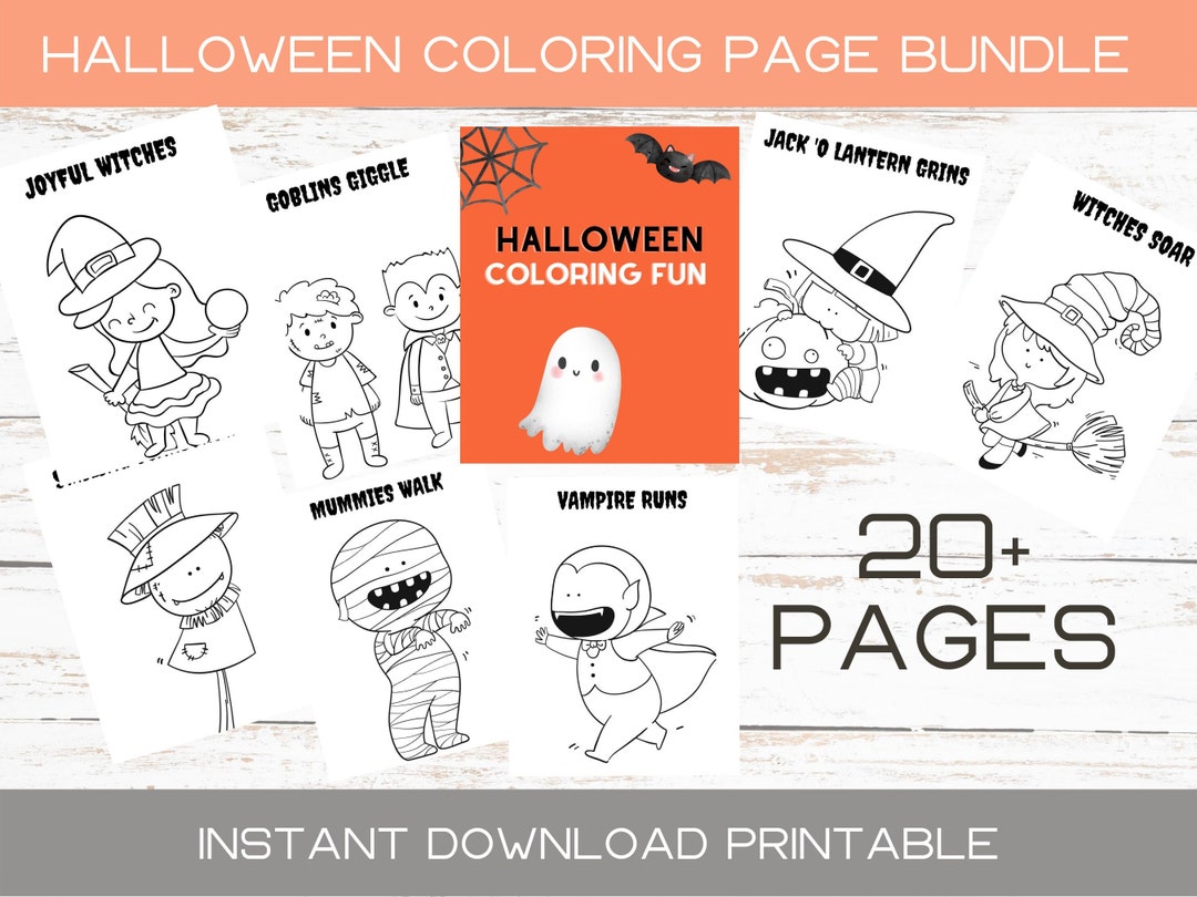 Halloween Coloring Pages - Printable Halloween Coloring Book for Kids ...