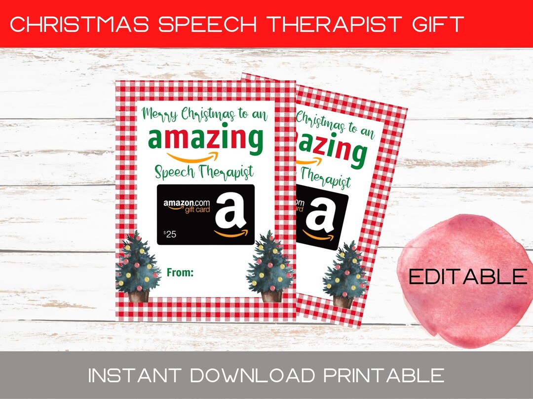 Speech Therapist Christmas Gift Card Holder - Etsy