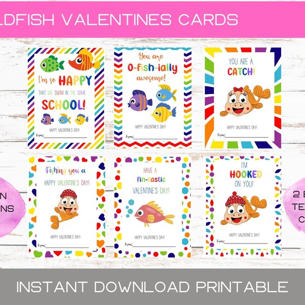 Goldfish Valentine - Etsy