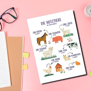 10 Bilingual English to German Educational Posters, Homeschool ...
