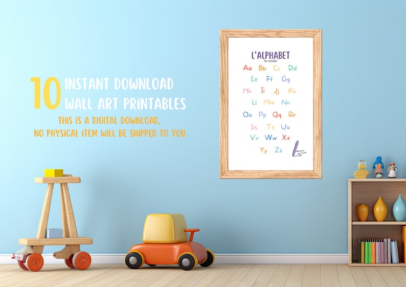 10 Bilingual English to French Educational Posters, Homeschool ...
