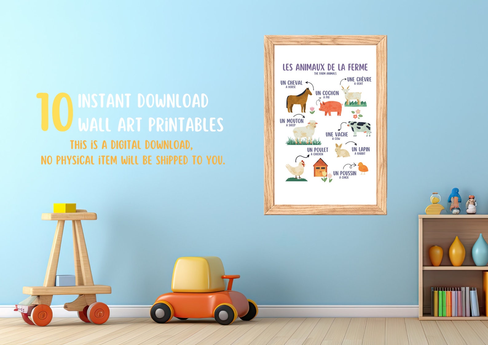 10 Bilingual English to French Educational Posters, Homeschool ...