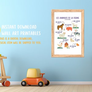 10 Bilingual English to French Educational Posters, Homeschool ...