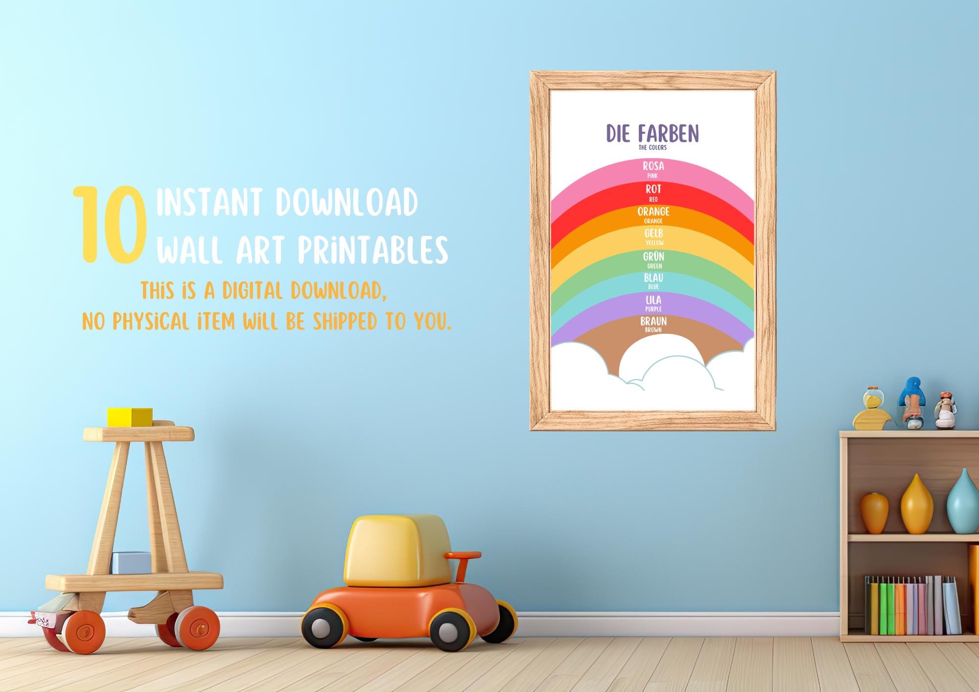 10 Bilingual English to German Educational Posters, Homeschool ...