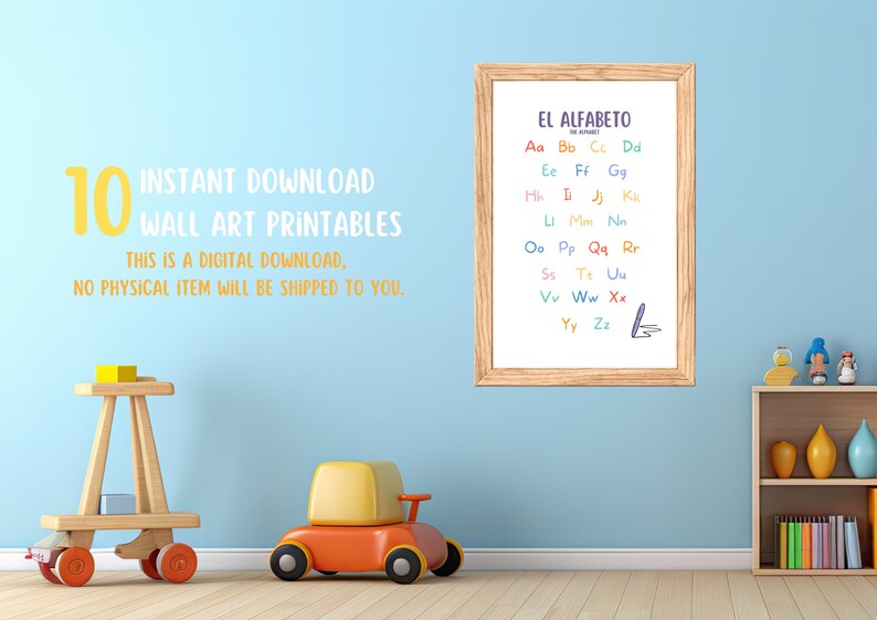 10 Bilingual English to Spanish Educational Posters, Homeschool ...