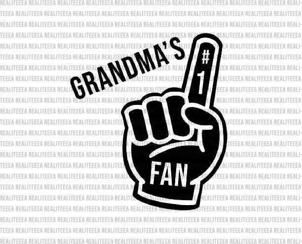 Grandma's #1 Fan, SVG, PNG, JPG, Digital File, Mother's Day - Etsy