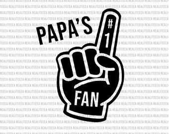 Dad's #1 Fan, SVG, PNG, JPG, Digital File, Father's Day - Etsy