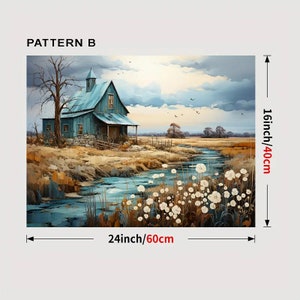 Rustic Barn Charm: Wrapped Canvas Print for Cozy Home Décor Perfect for ...