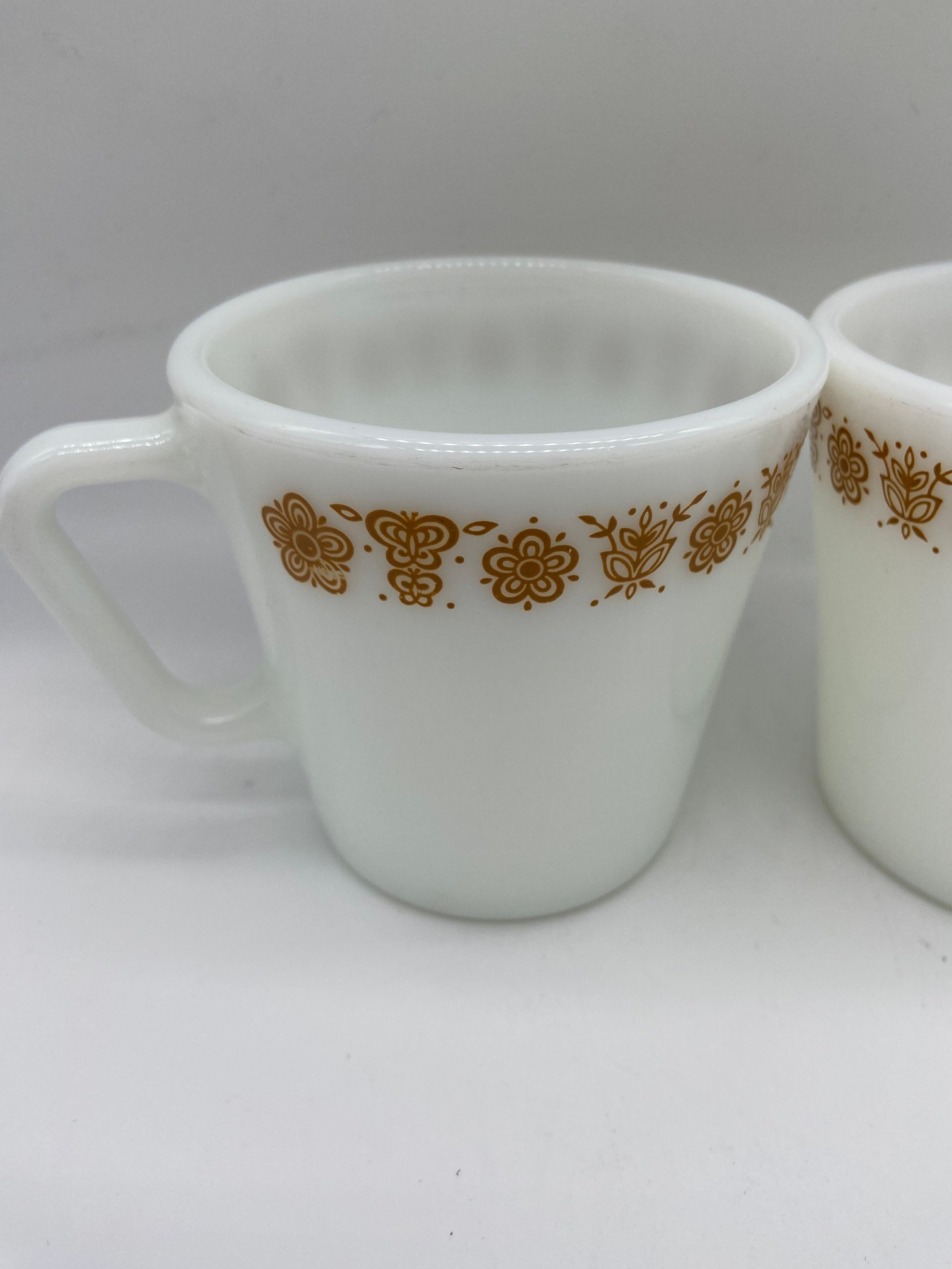 Vintage Pyrex Butterfly Mugs/ Vintage Pyrex/ Vintage Pyrex Mugs ...