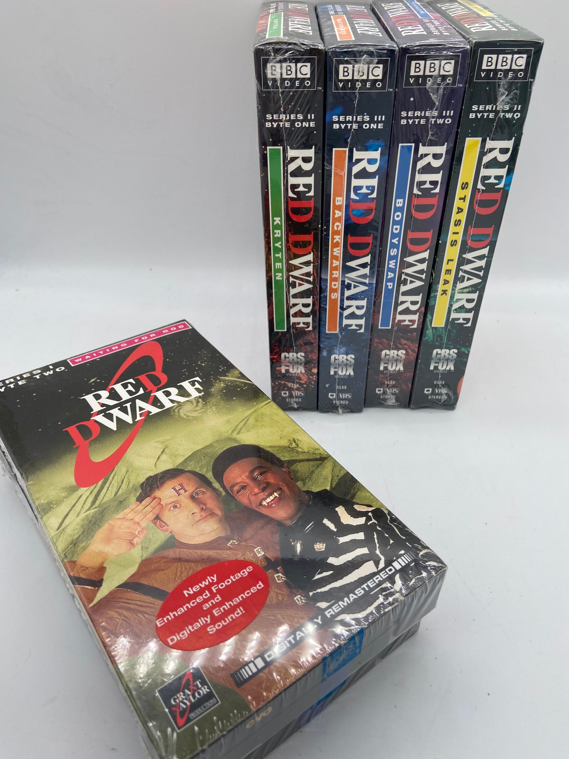Red Dwarf VHS SEALED Series 1,2 and 3, 2 Bytes Each, 6 Tapes All ...