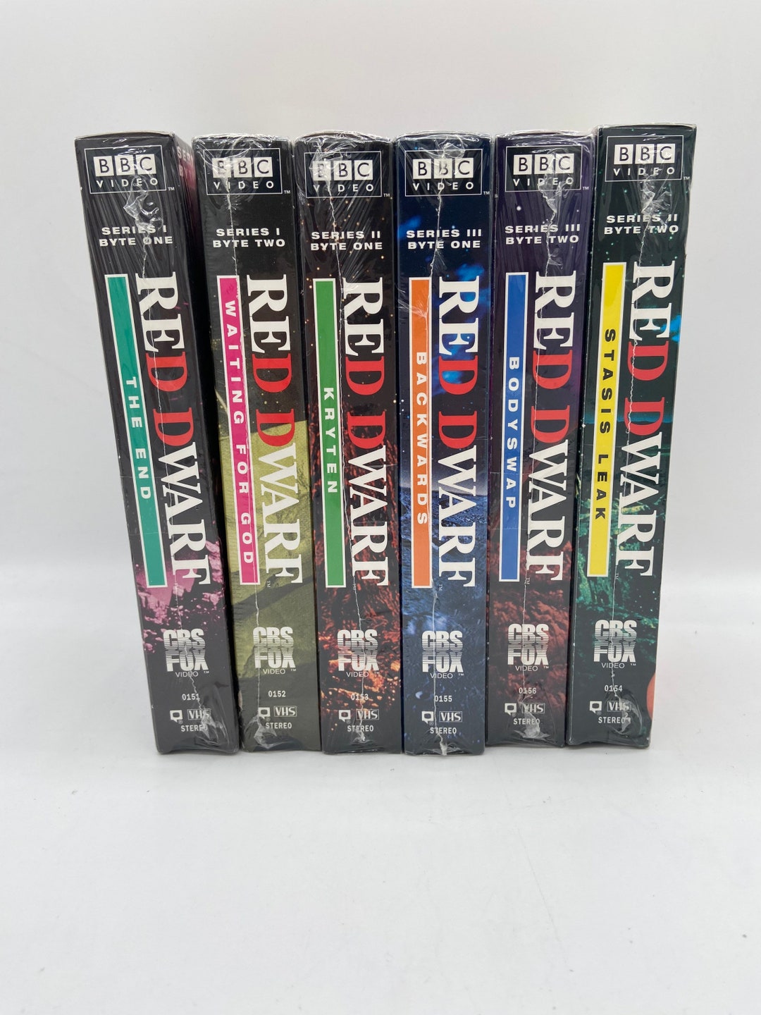 Red Dwarf VHS SEALED Series 1,2 and 3, 2 Bytes Each, 6 Tapes All ...