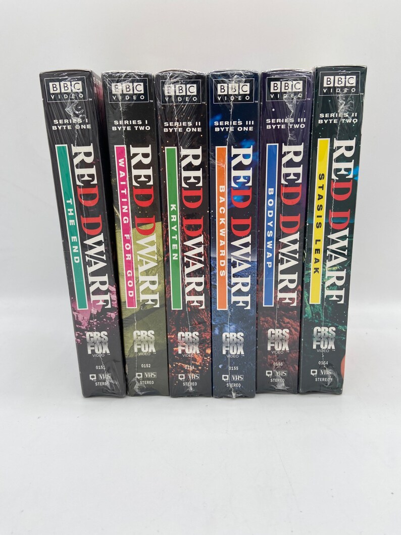 Red Dwarf VHS SEALED Series 1,2 and 3, 2 Bytes Each, 6 Tapes All ...