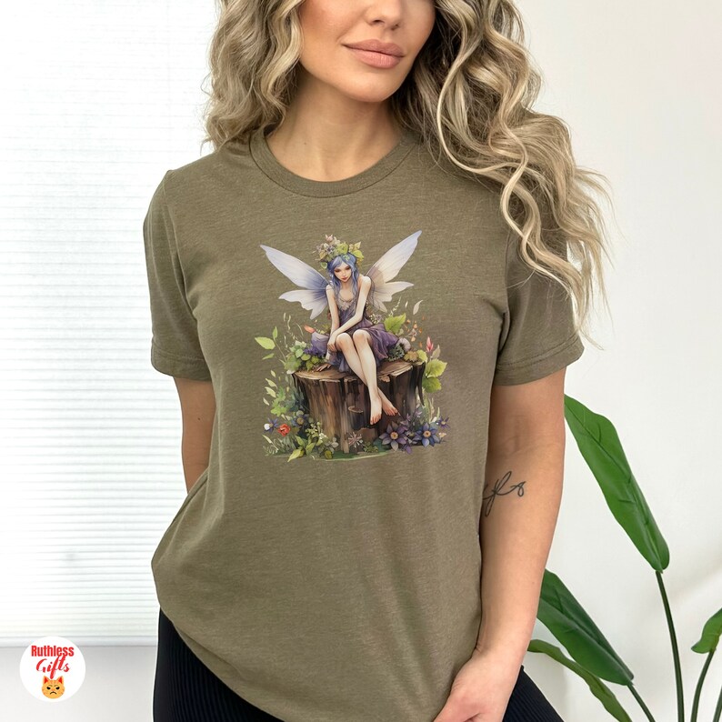 Vintage Fairycore Shirt, Whimsical Fairy Tshirt, Cottagecore Teeshirt ...