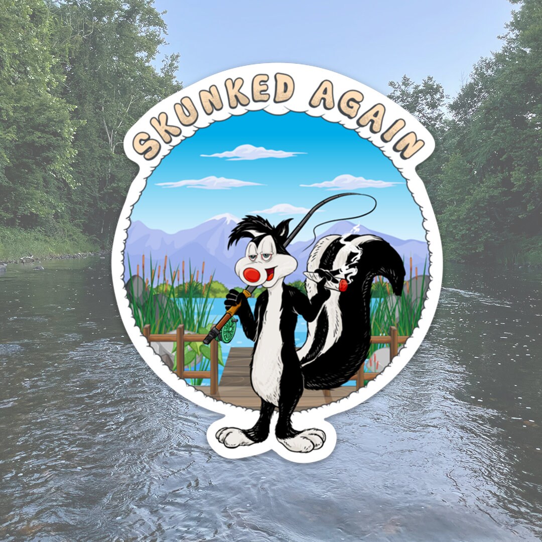 Skunked Again Logo Sticker - Etsy