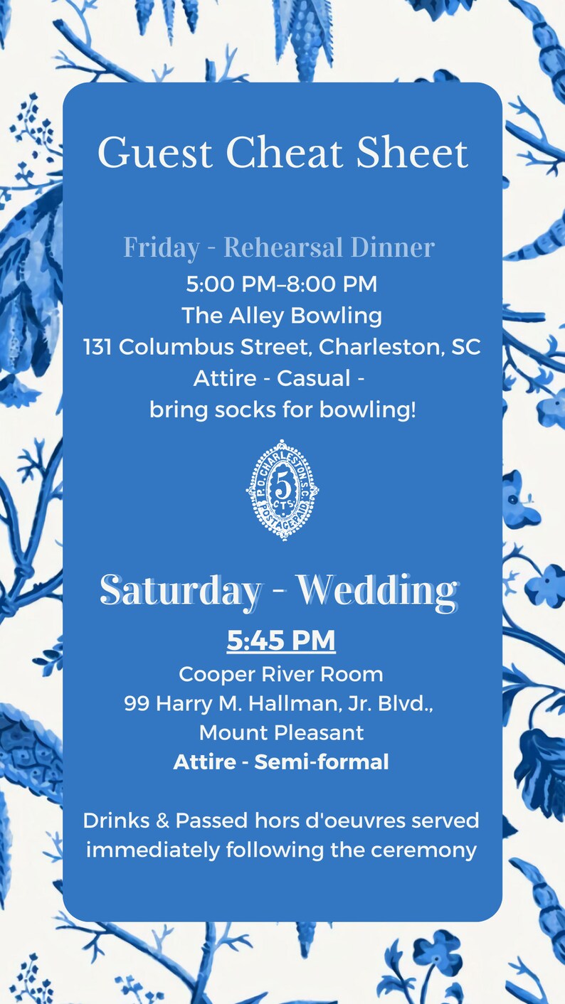 Guest Cheat Sheet CANVA Template - Etsy