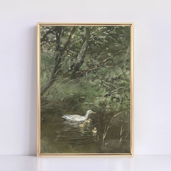 Vintage Cottage Core Painting - Etsy