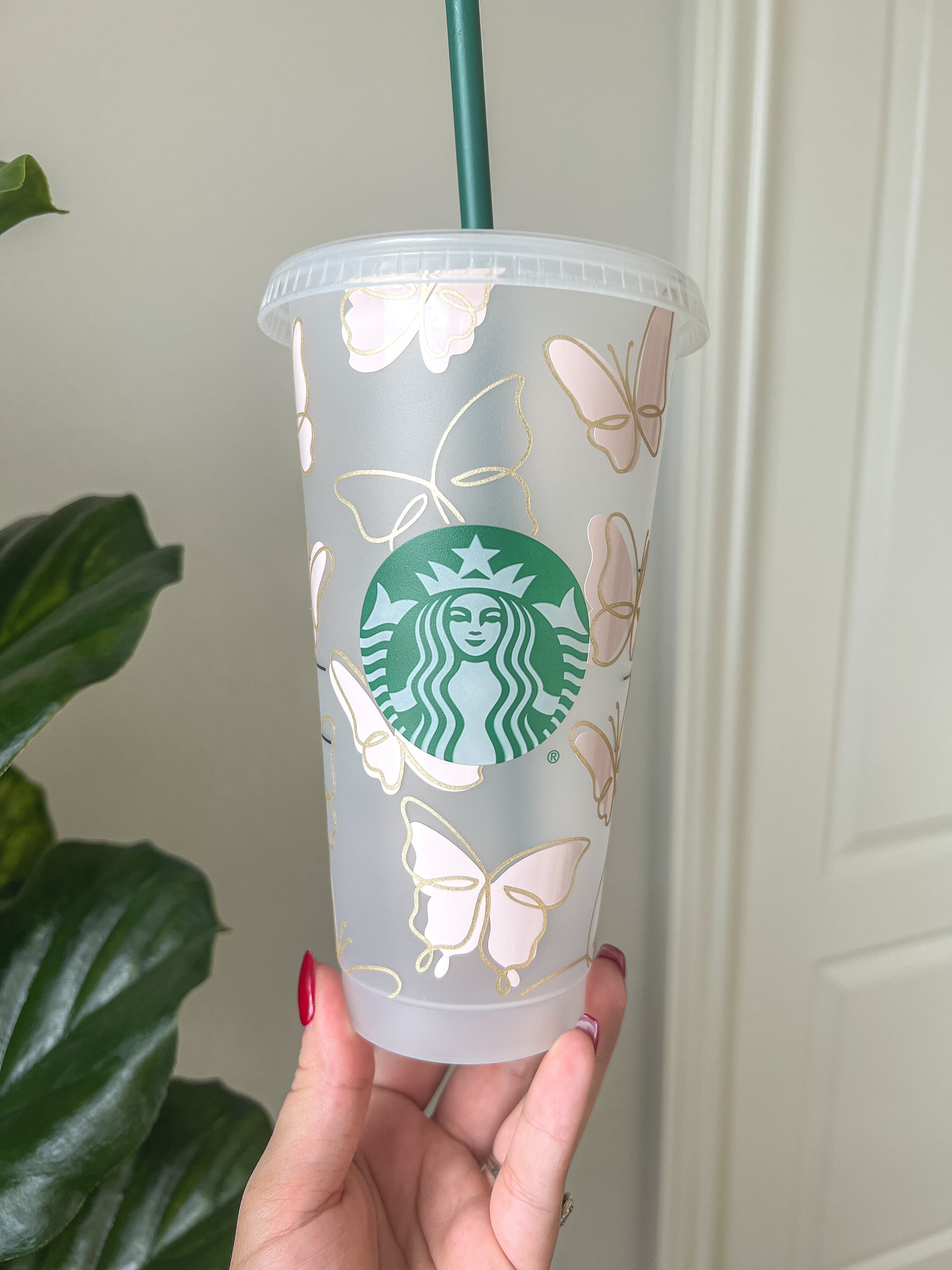 Butterfly Starbucks Cup, Starbucks Cold Cup, Cute Starbucks Cup ...