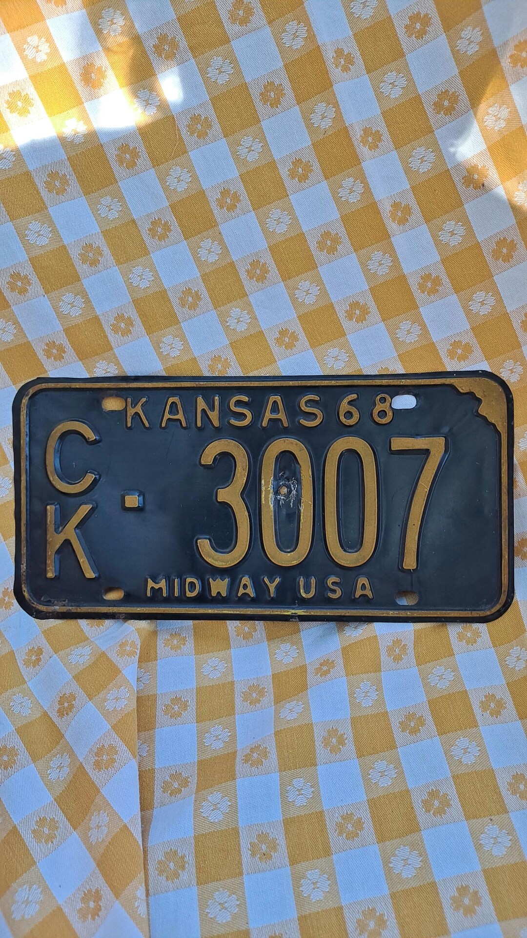 1968 Vintage Kansas License Plate - Etsy