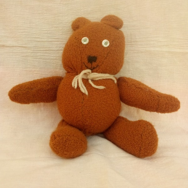 Homemade Teddy Bear - Etsy