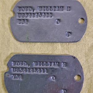 Two Sets of WW2 and Korean War Dog Tags. - Etsy