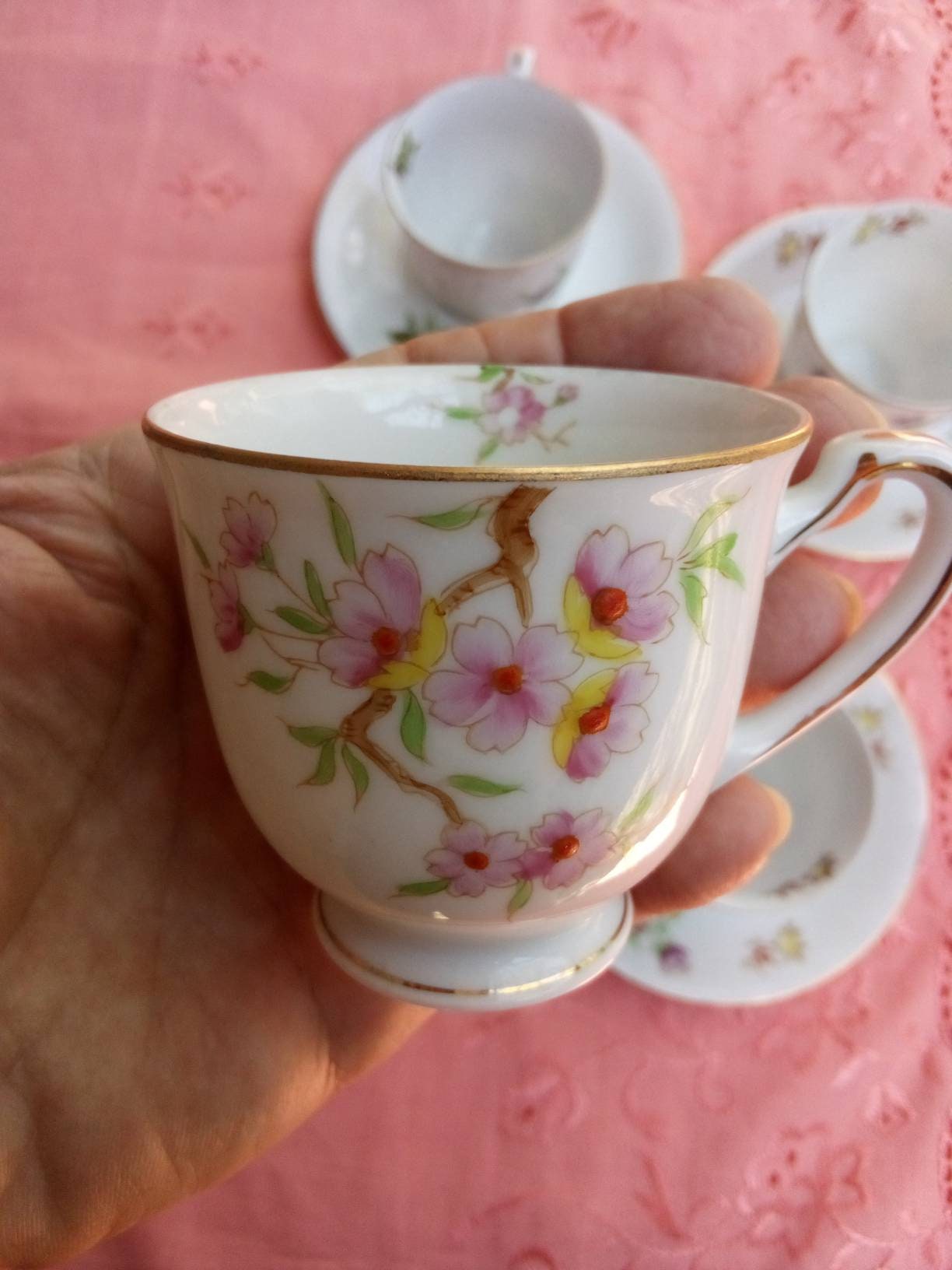 Ohata China, Made in Occupied Japan, Tea Cups With Saucers - Etsy
