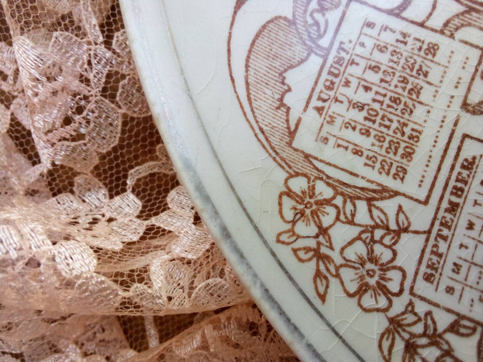 1909 Calendar Plate - Etsy