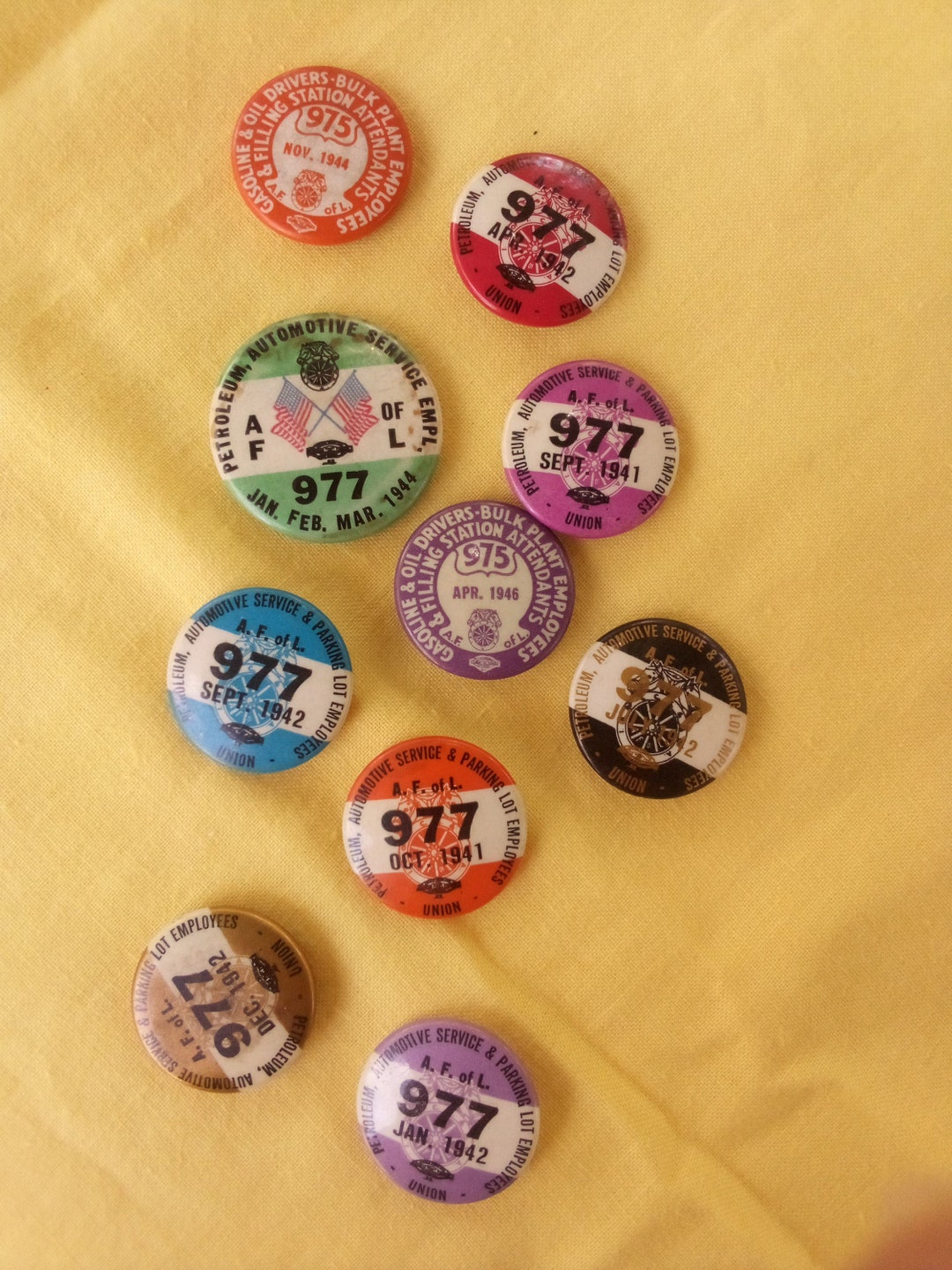 10 Vintage Teamsters Union Pins - Etsy