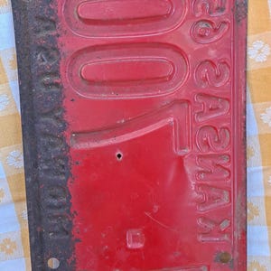 1965 Kansas License Plate - Etsy