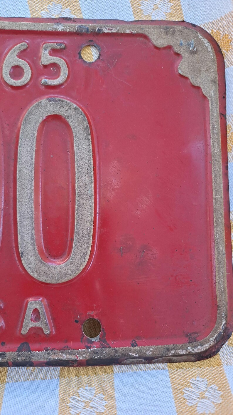 1965 Kansas License Plate - Etsy