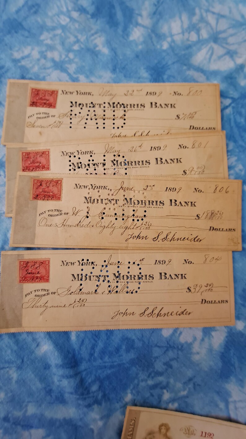 Bundle of 6, 1899 Old Bank Notes - Etsy