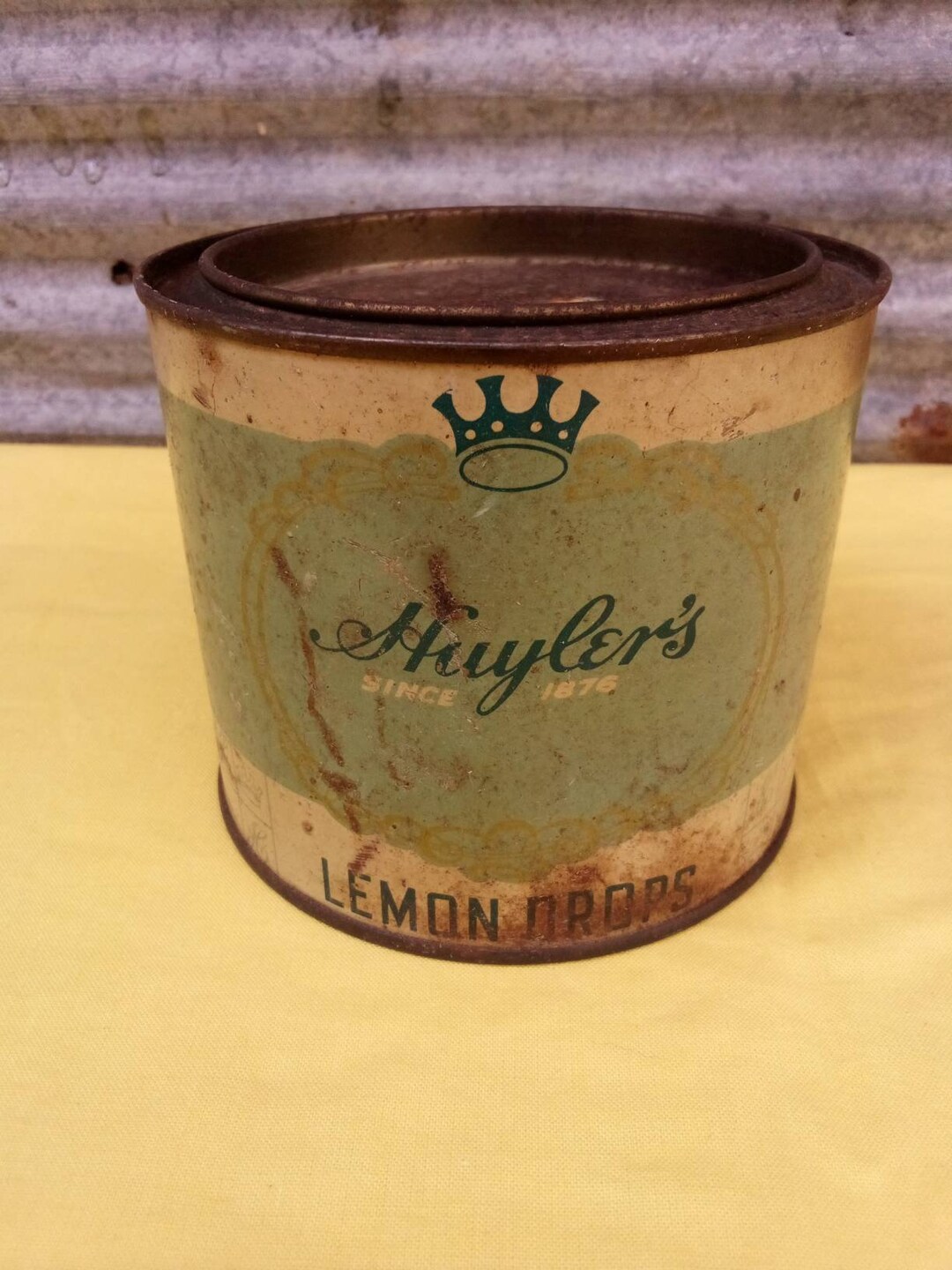 Huyler's Lemon Drops Tin - Etsy