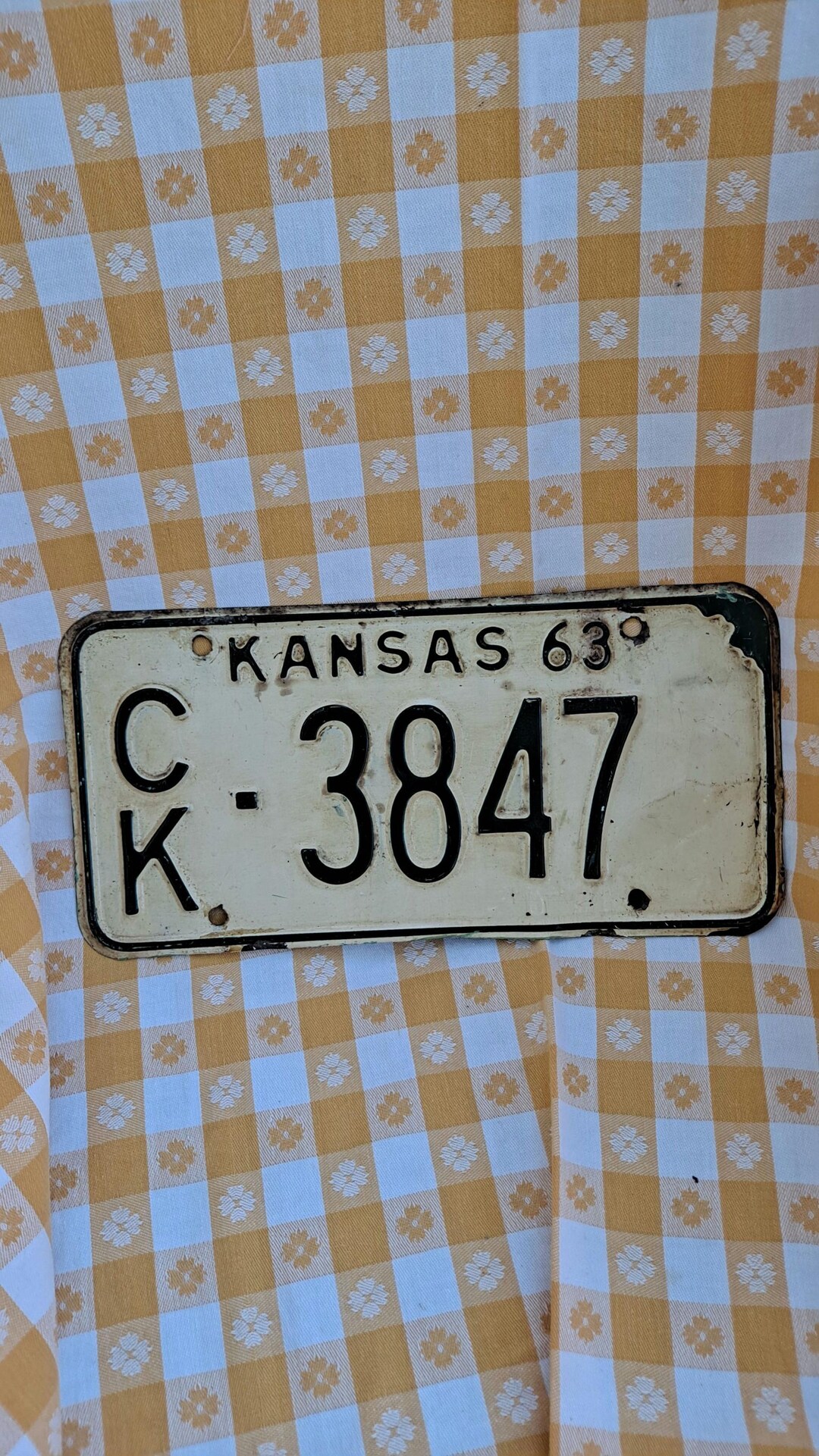 1963 Kansas License Plate - Etsy