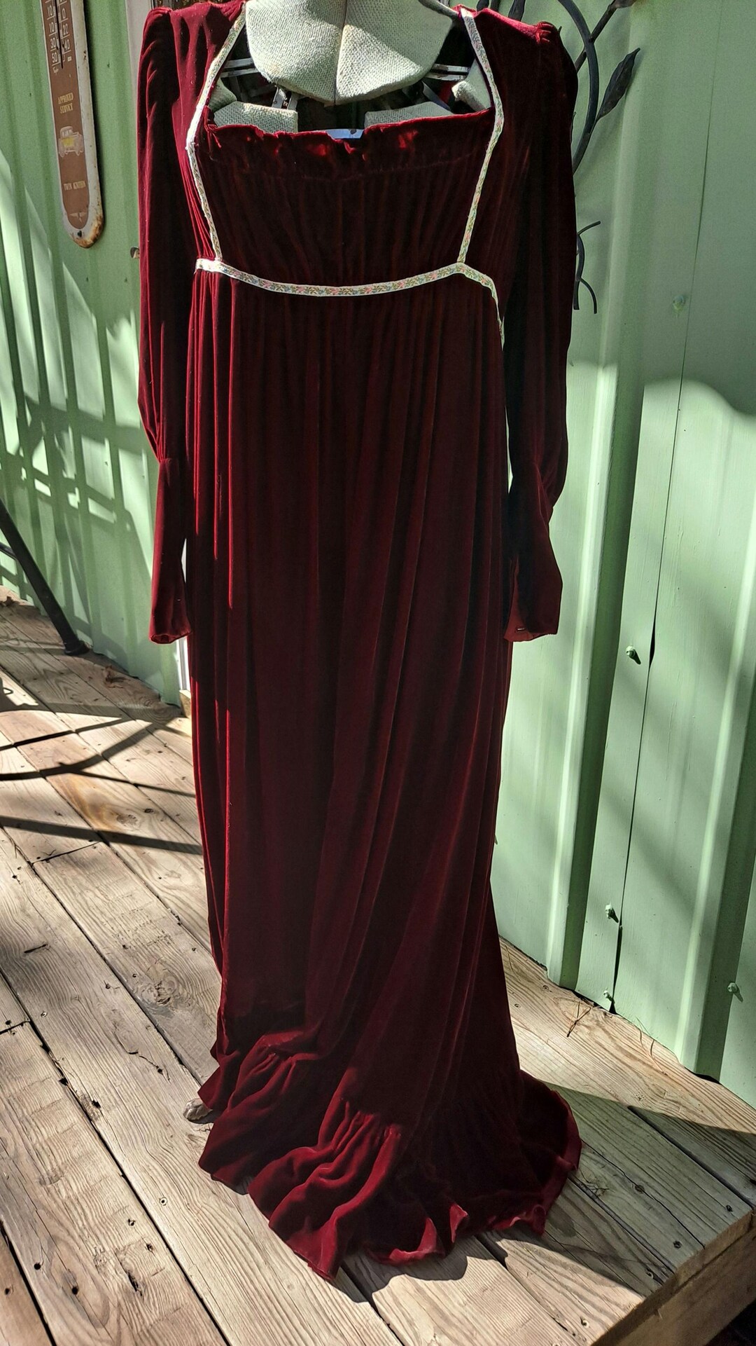 Vintage Velvet Renaissance Dress. - Etsy