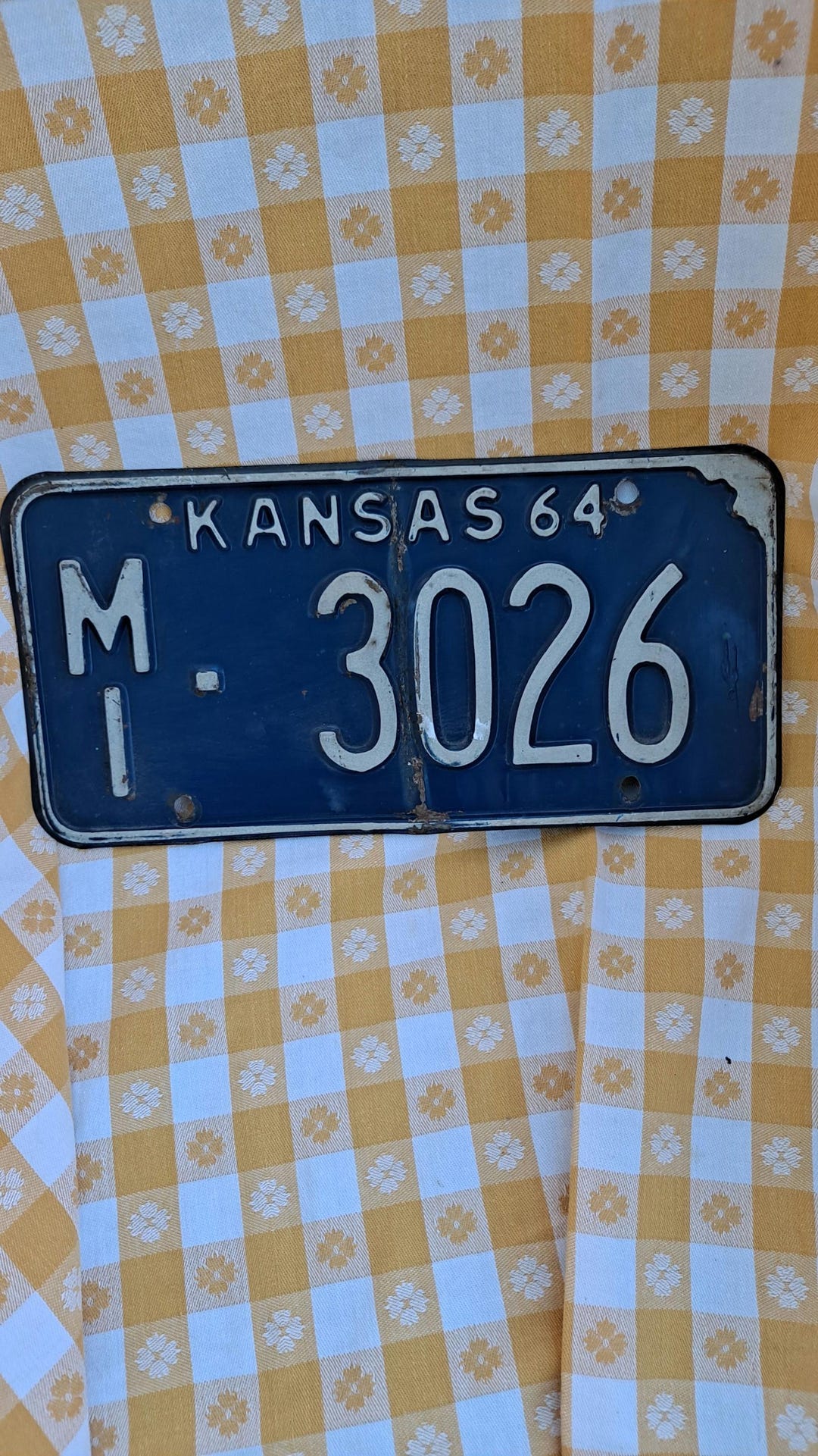 1964 Vintage Kansas License Plate - Etsy
